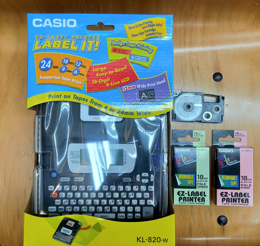 CASIO KL 820 LABEL PRINTER, Computers & Tech, Printers, Scanners ...
