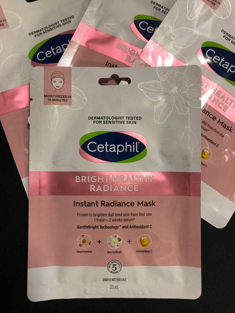 Cetaphil Instant Radiance Sheet Mask, Beauty & Personal Care, Face ...