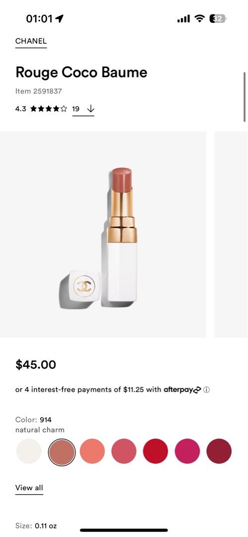 Chanel Rouge Coco Baume 914 Natural Charm, Beauty & Personal Care, Face ...