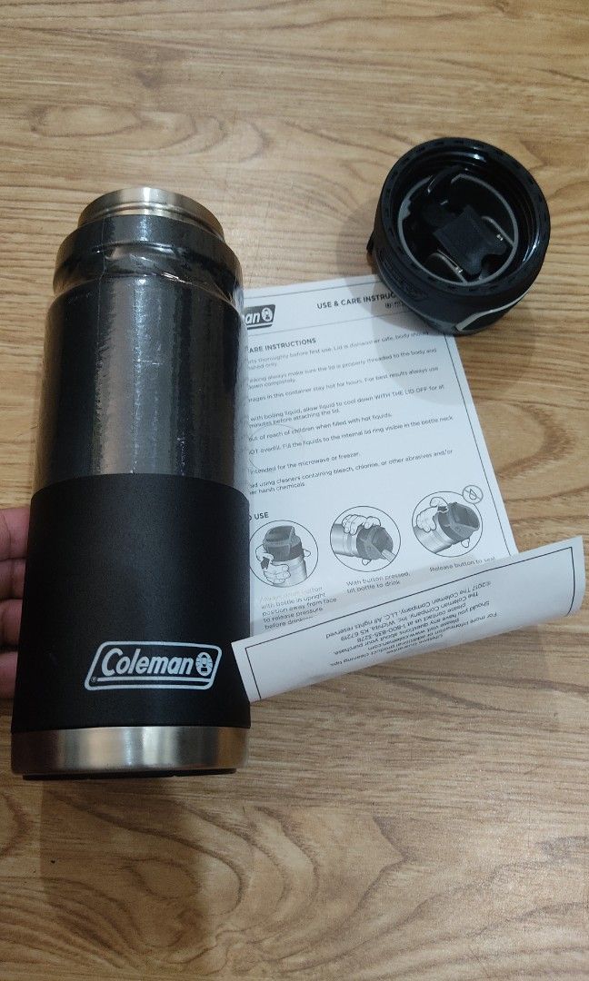 Coleman insulated stainless steel water bottle, Furniture & Home Living ...