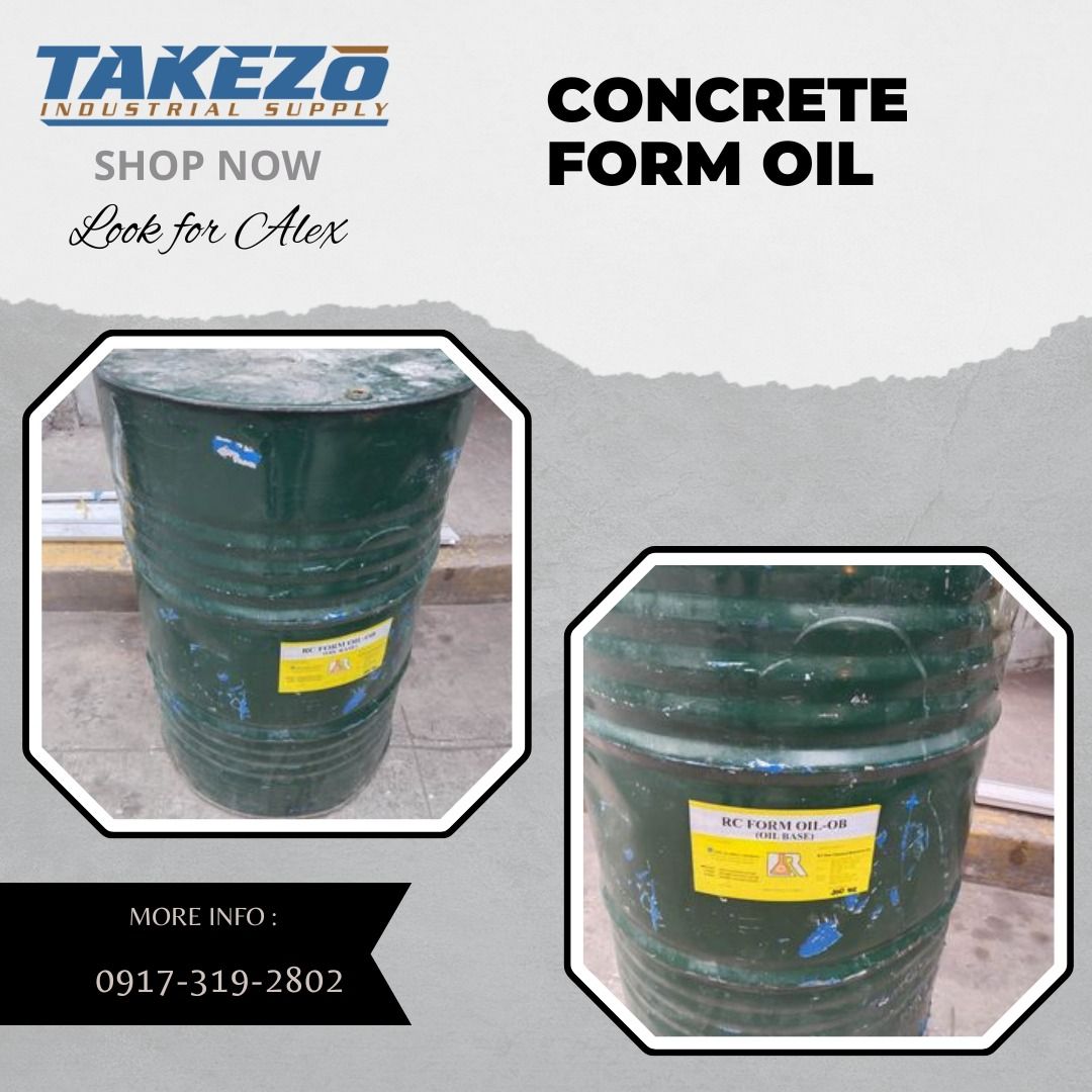 concrete form oil (Specs: 290liters), Commercial & Industrial ...