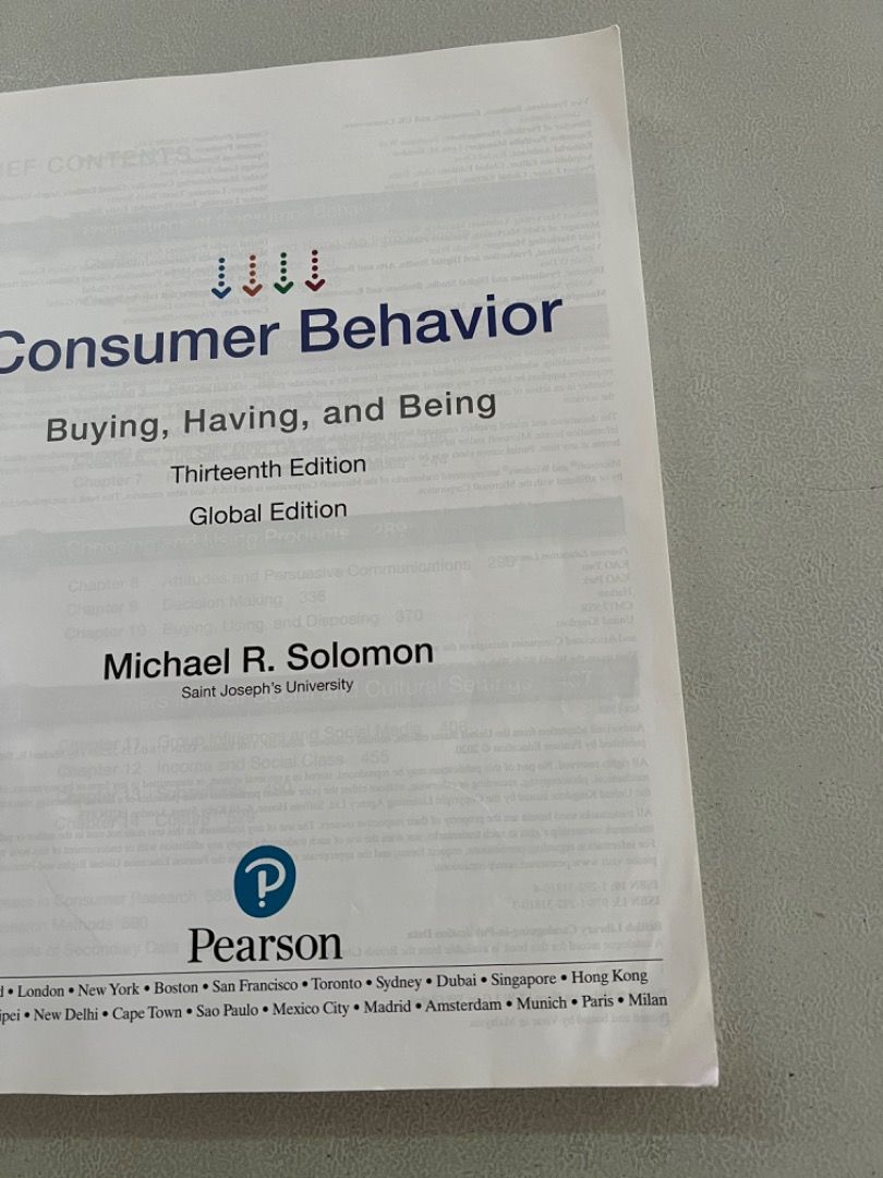 Consumer Behavior Buying, Having and Being Michael Solomon, Hobbies ...