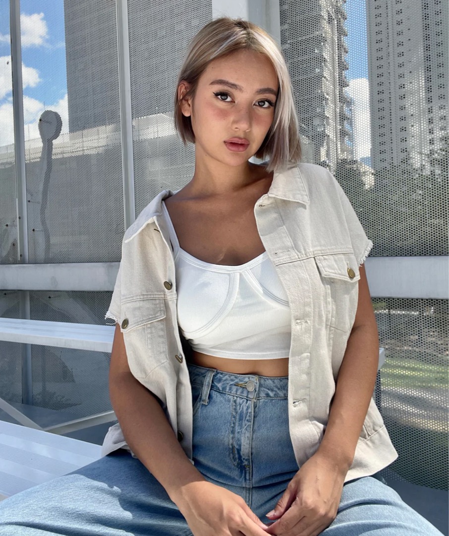 Copper Denim Vest, Women's Fashion, Coats, Jackets and Outerwear on ...