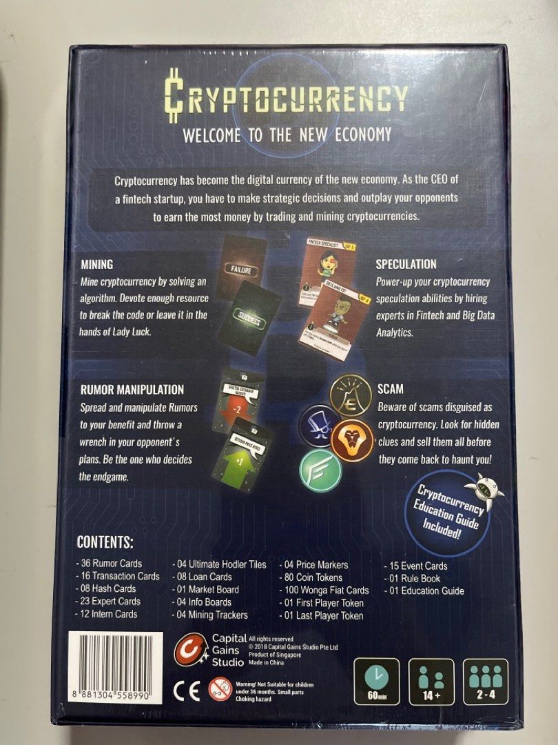 Cryptocurrency BoardGame, Hobbies & Toys, Toys & Games on Carousell
