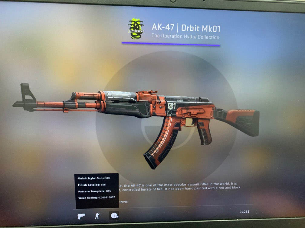 CSGO AK47 ORBIT MK01 FN, Video Gaming, Video Games, Others on Carousell