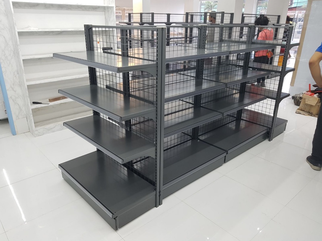 Dark Gray Rack - Gondola Store Mart Shelving, Furniture & Home Living ...