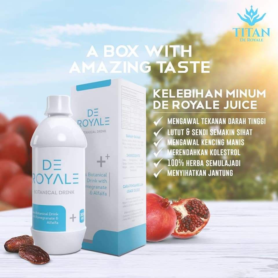 Deroyale botanical juice, Health & Nutrition, Health Supplements ...