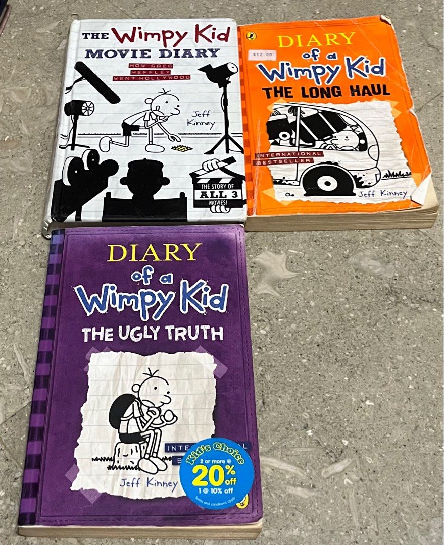 Diary of whimpy kid, X-venture series, Thea silton, the prince series ...