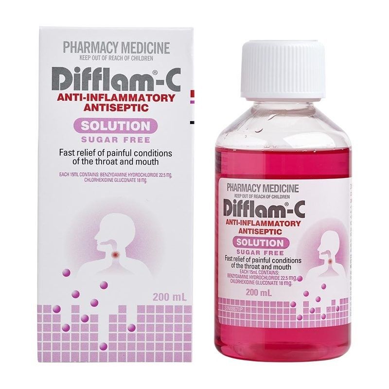 Difflam Anti Inflammatory Antiseptic Solution, Health & Nutrition ...