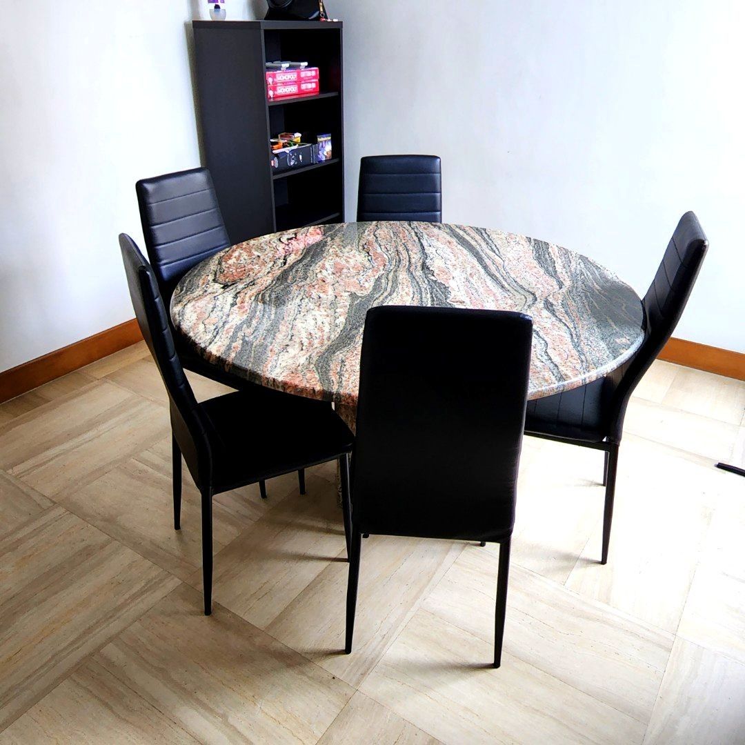Dining Table Set, Granite table and base , Furniture & Home Living ...