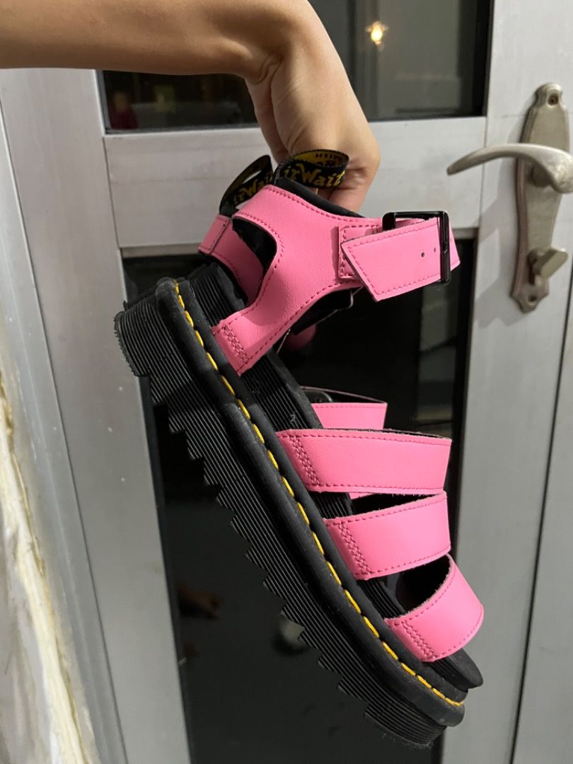 Doc Martens Blair Pink Sandals Platform, Women's Fashion, Footwear ...