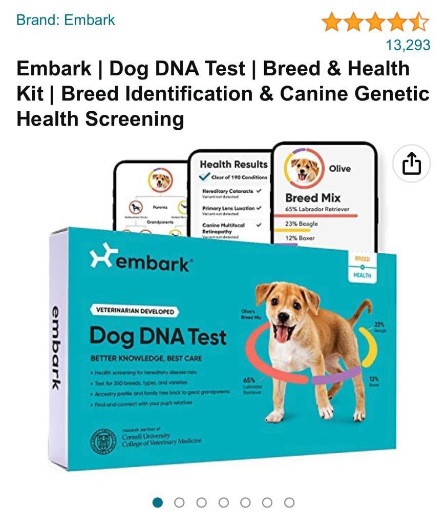 Embark Dog DNA & Health Kit, Health & Nutrition, Medical Supplies ...