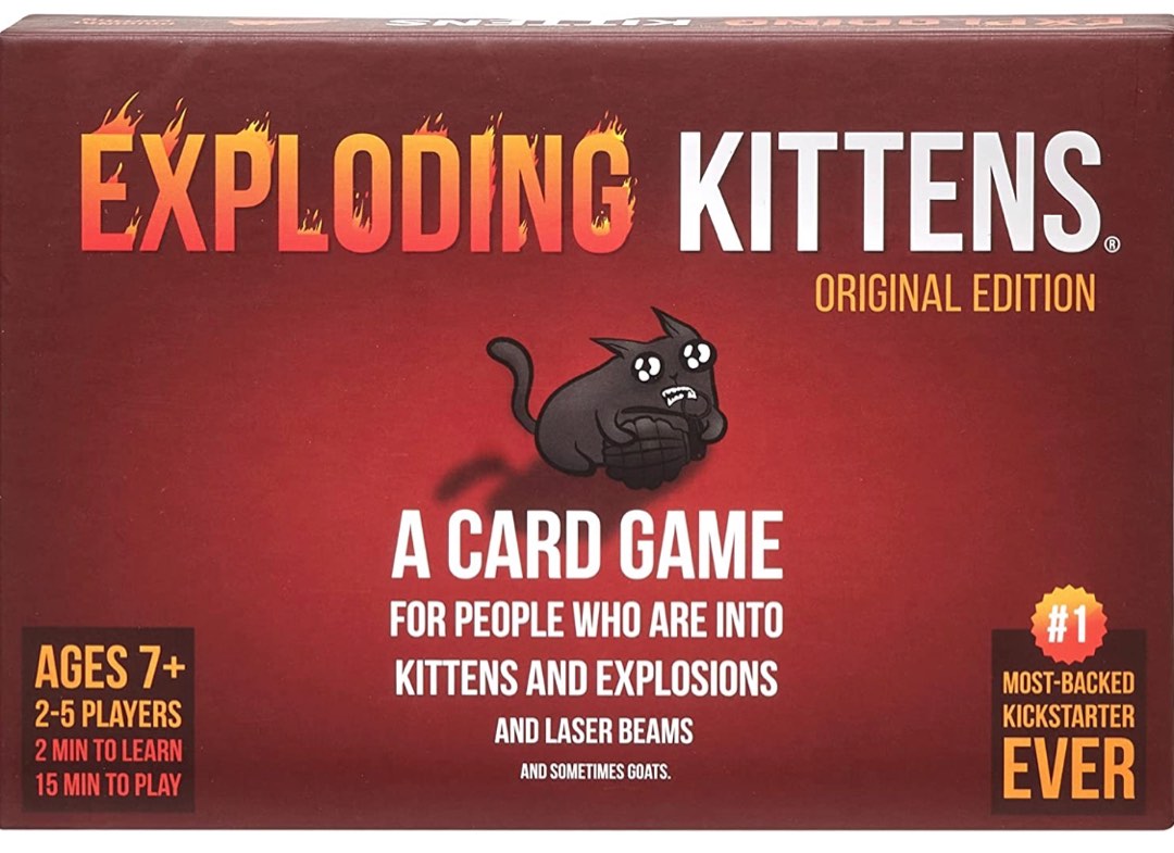 Exploding Kittens (Original), Hobbies & Toys, Toys & Games on Carousell