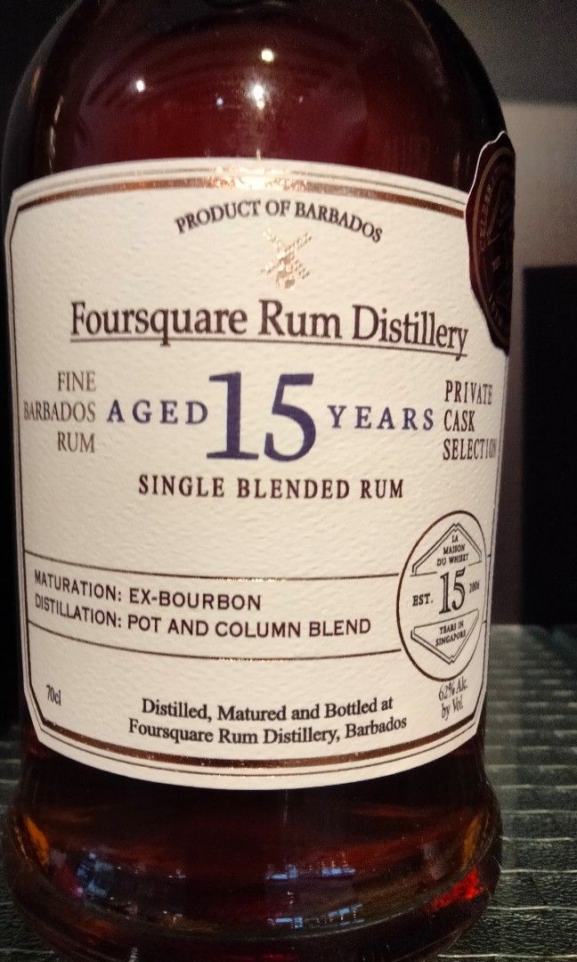 Foursquare Rum Distillery 15th Single Blended Rum, Food & Drinks ...
