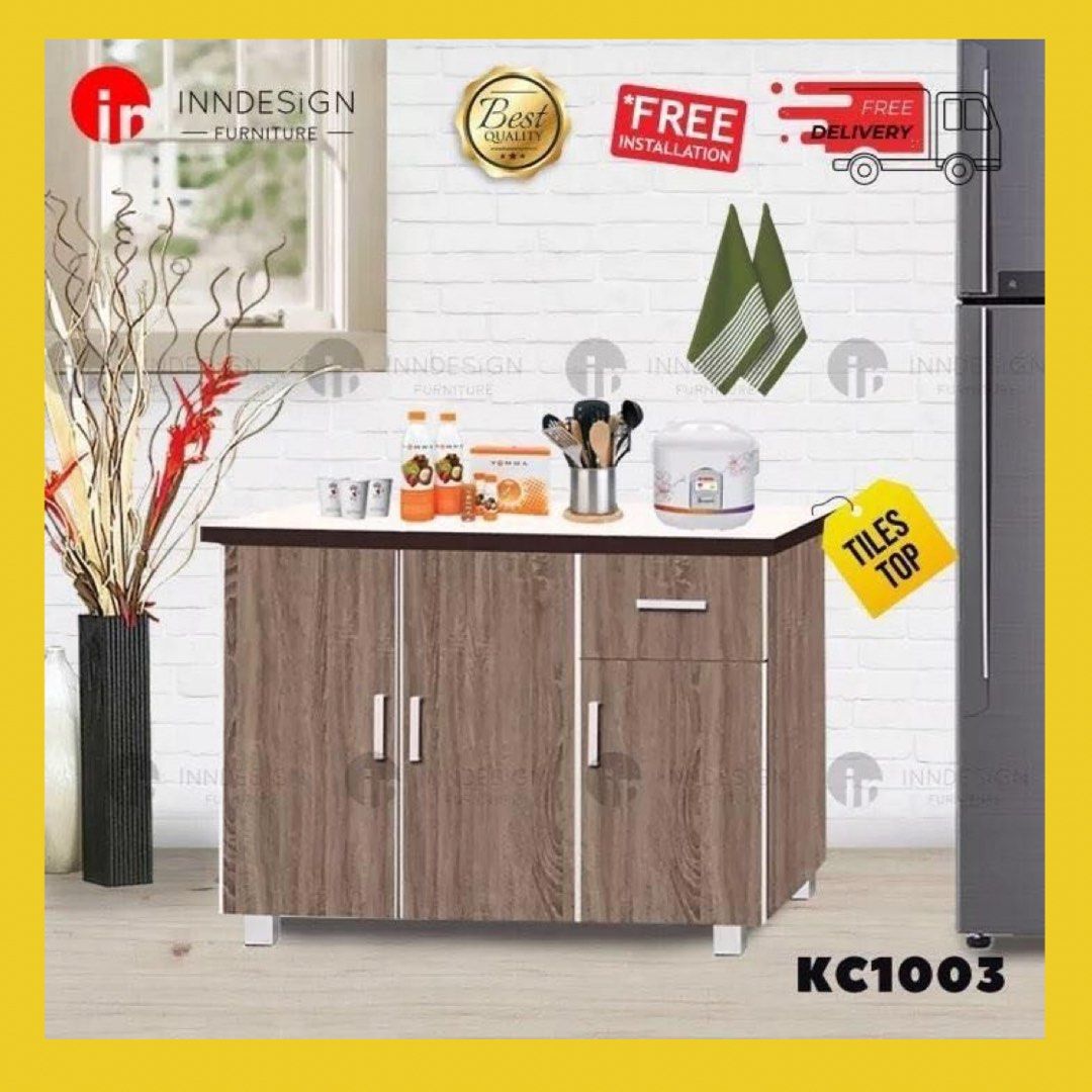 Free delivery kitchen cabinet ready stock, Furniture & Home Living ...