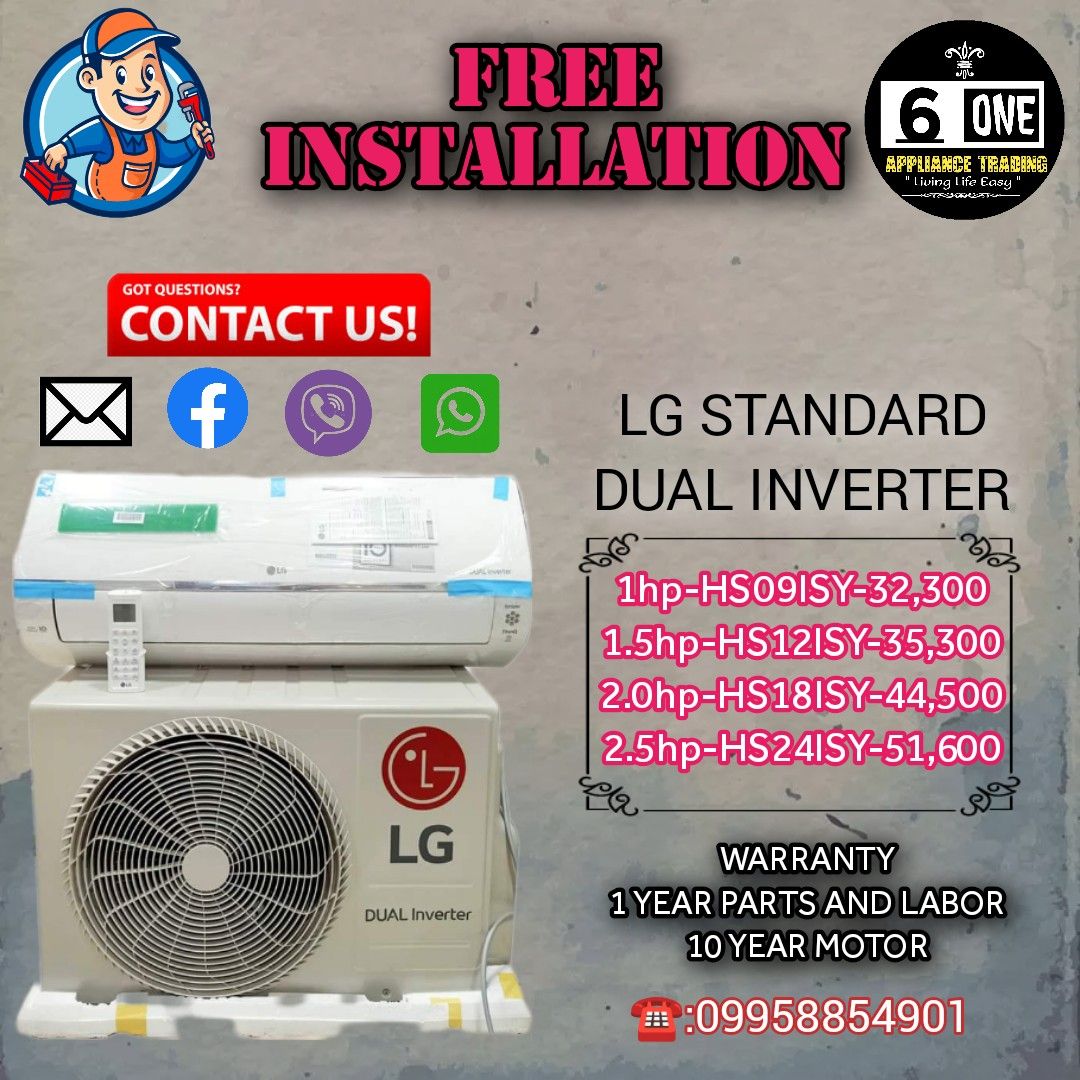 FREE INSTALLATION WALL MOUNTED AIRCON, TV & Home Appliances, Air ...