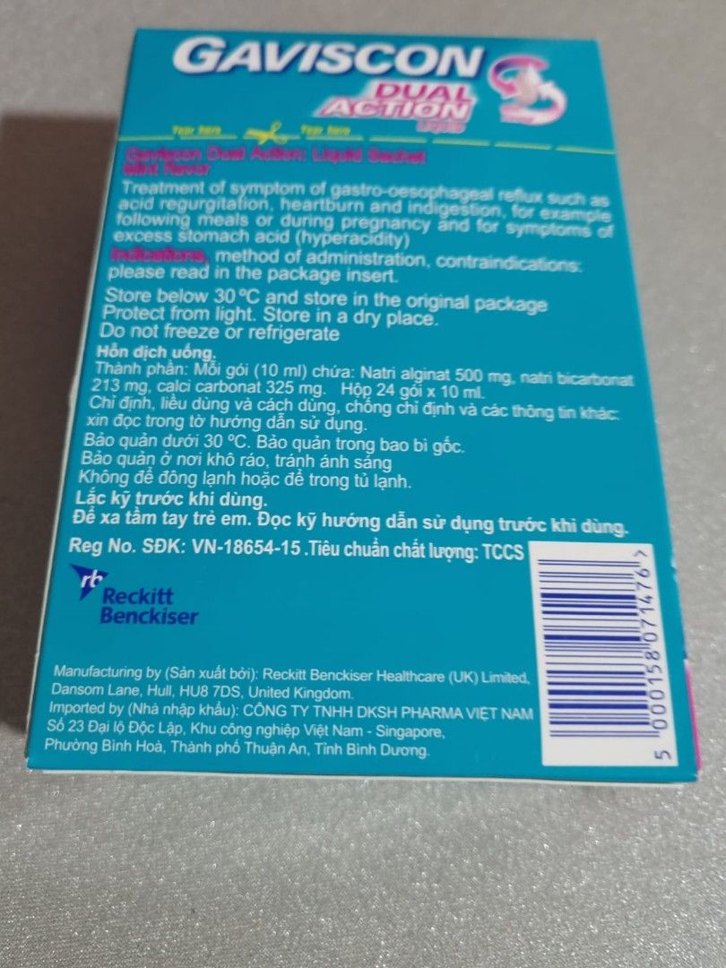 Get 3 for $100! Double action Gaviscon sachets, Health & Nutrition ...