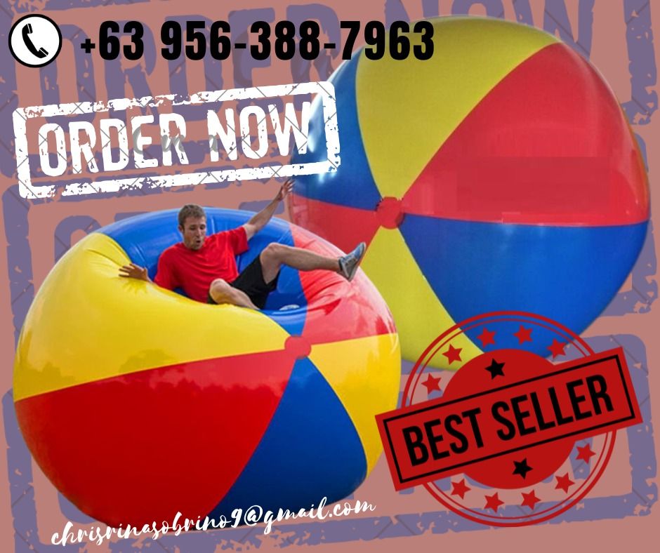 Giant Inflatable Beach Ball, Pool Toy for Kids & Adults ( 4ft ), Sports ...