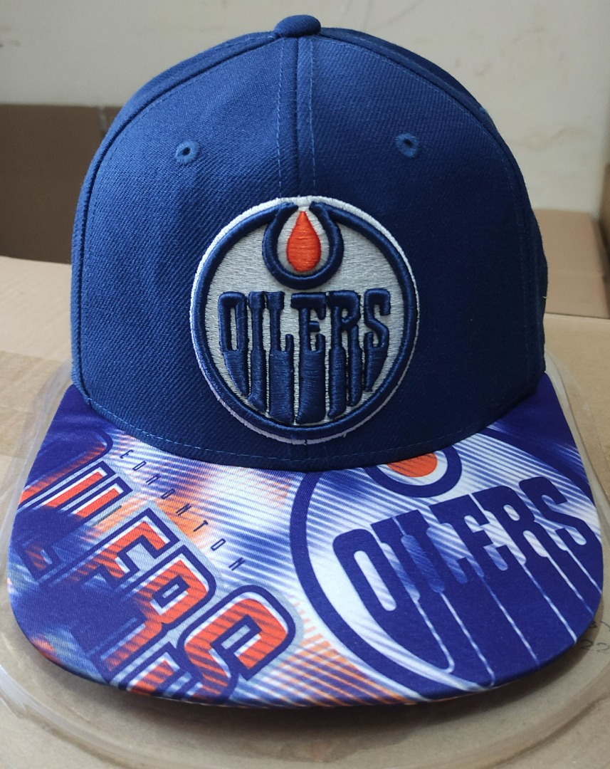GM_0455 Edmonton Oilers Logo NHL Reebok Cap, Men's Fashion, Watches ...
