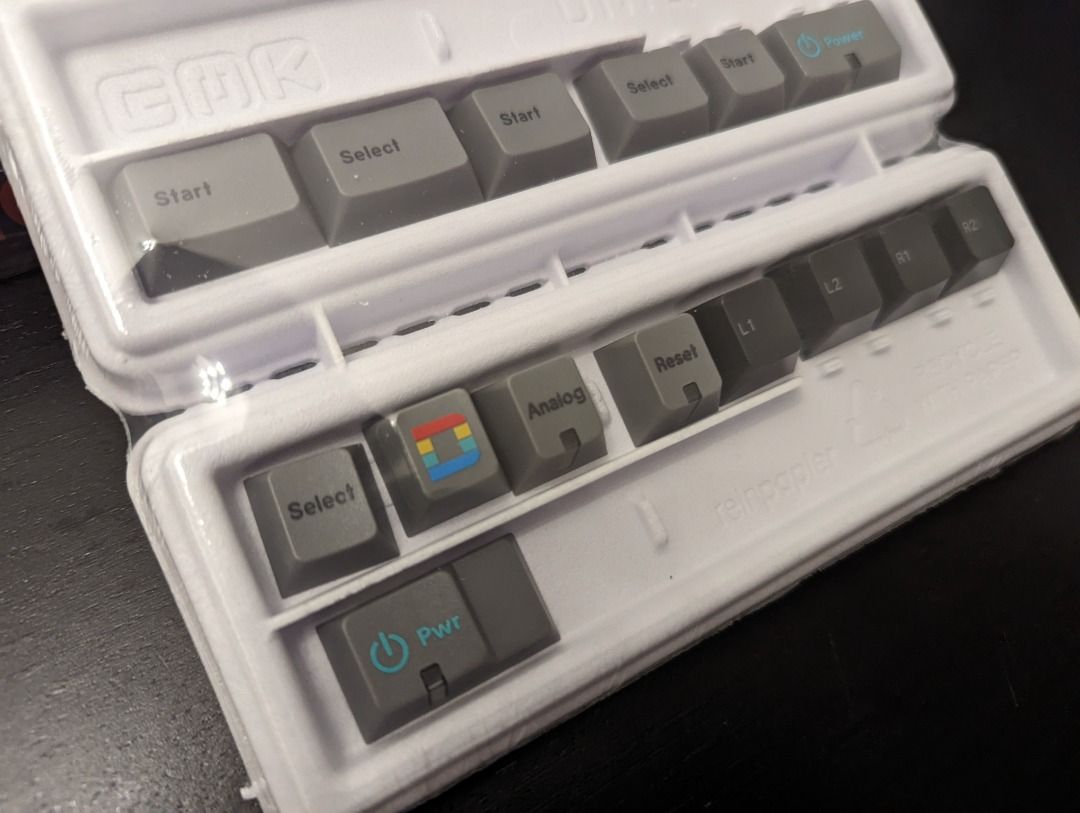 GMK Dualshot R2 keycap set Mechanical Keyboard Playstation PS1 PSOne ...