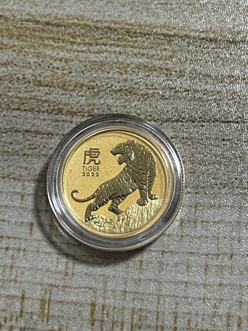 Gold Coin 1/4 Oz Tiger Perth Mint 2022, Hobbies & Toys, Memorabilia ...