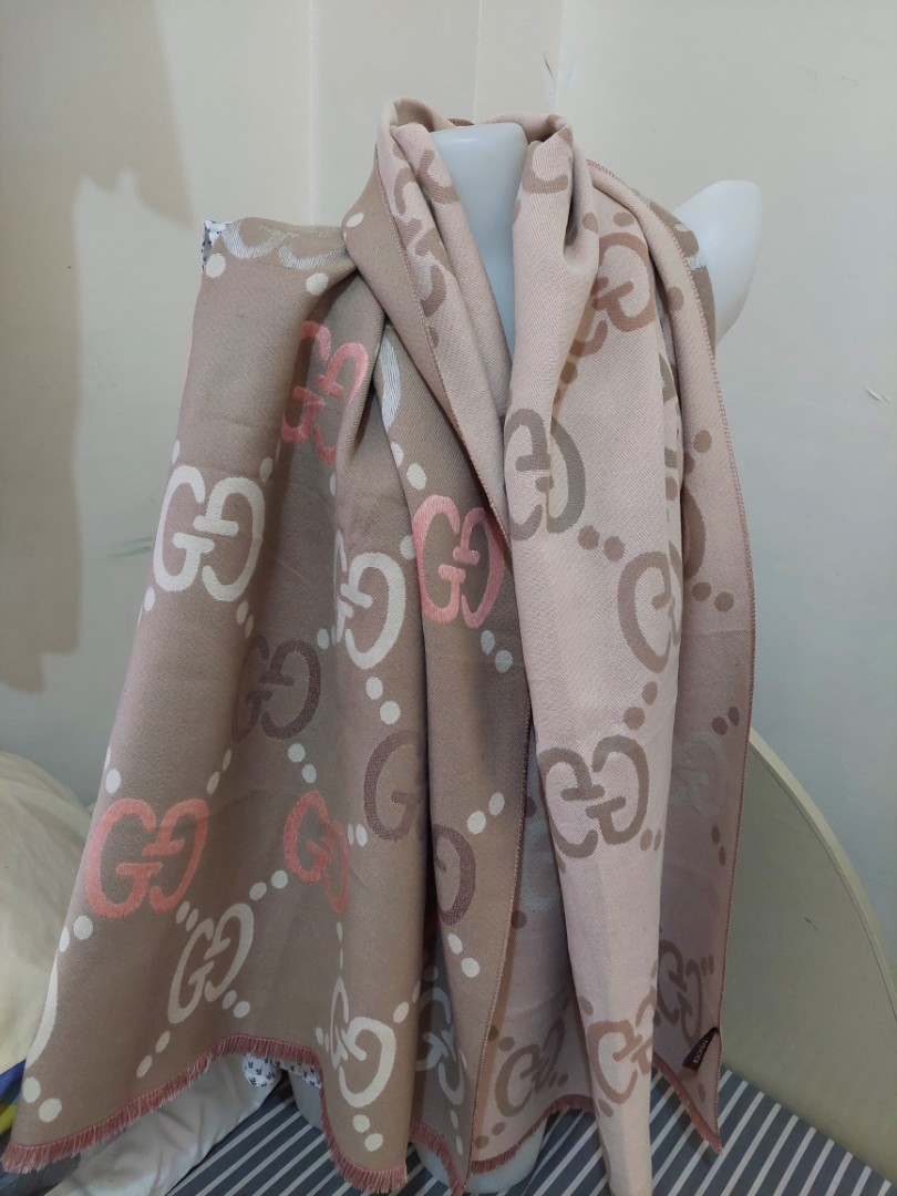 Gucci monogram scarf, Women's Fashion, Watches & Accessories, Scarves ...