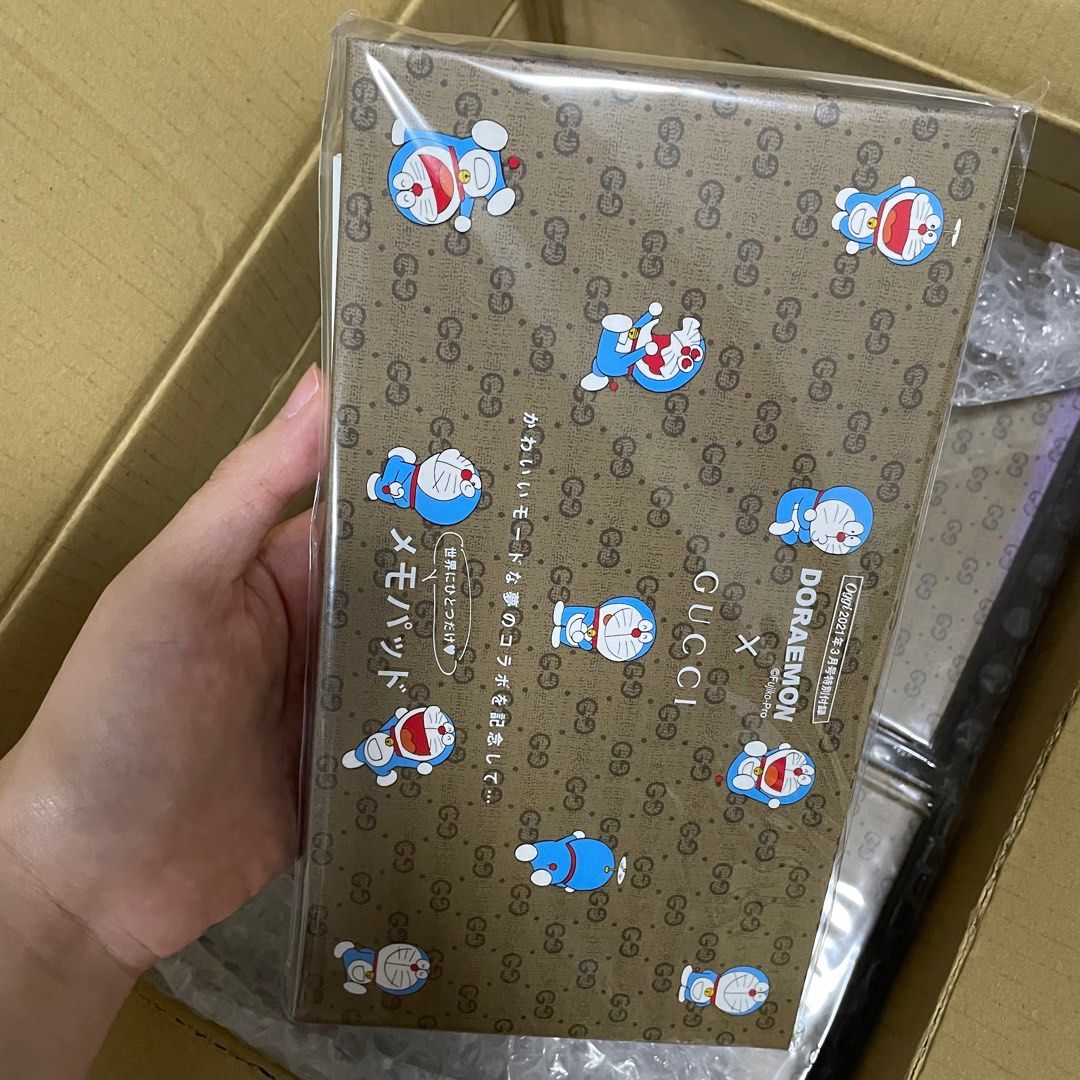Gucci x Doraemon special collaboration note book + note pad set ...