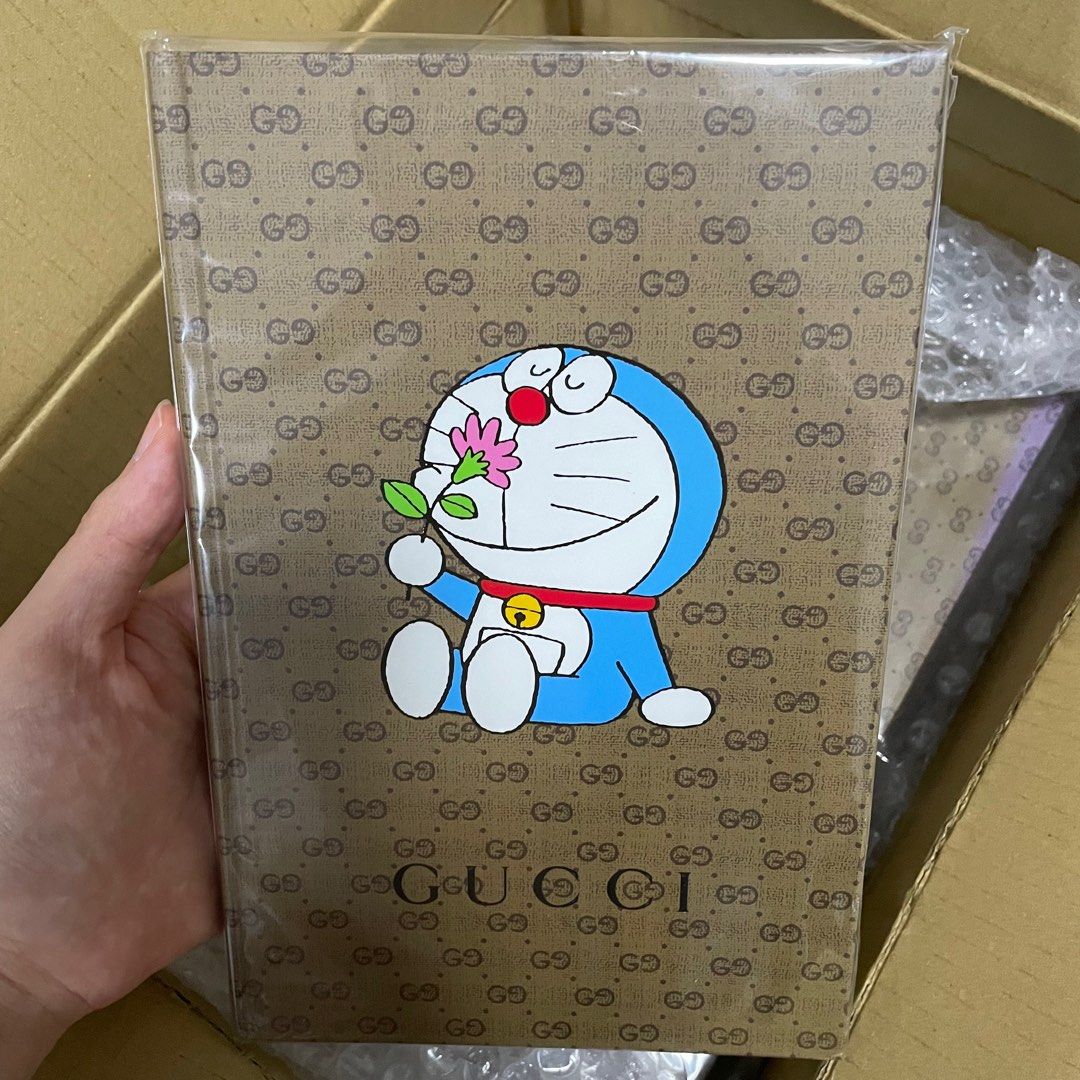 Gucci x Doraemon special collaboration note book + note pad set ...