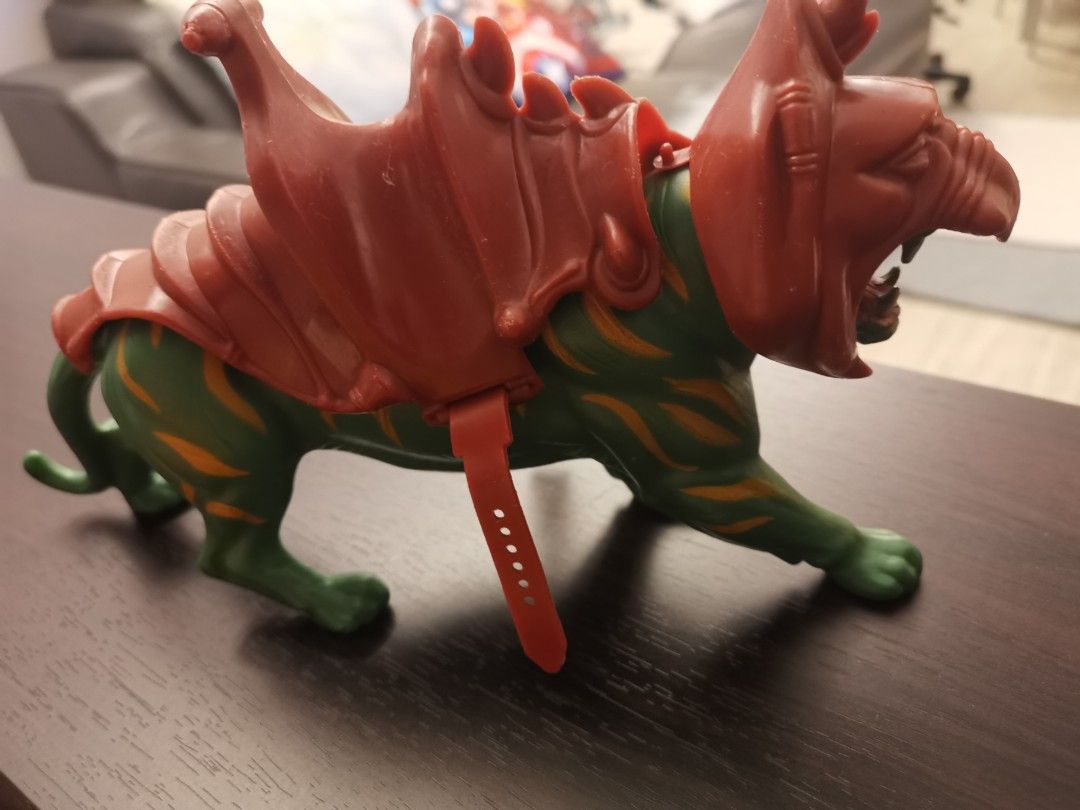 He man Masters of the universe battle cat cringer mattel vintage ...