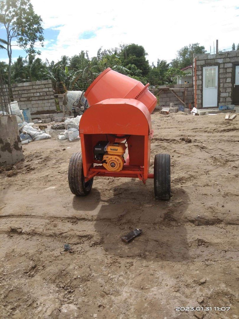 Heavy Duty One Bagger Cement Mixer with Shinmax Gasoline Engine 7.5HP ...
