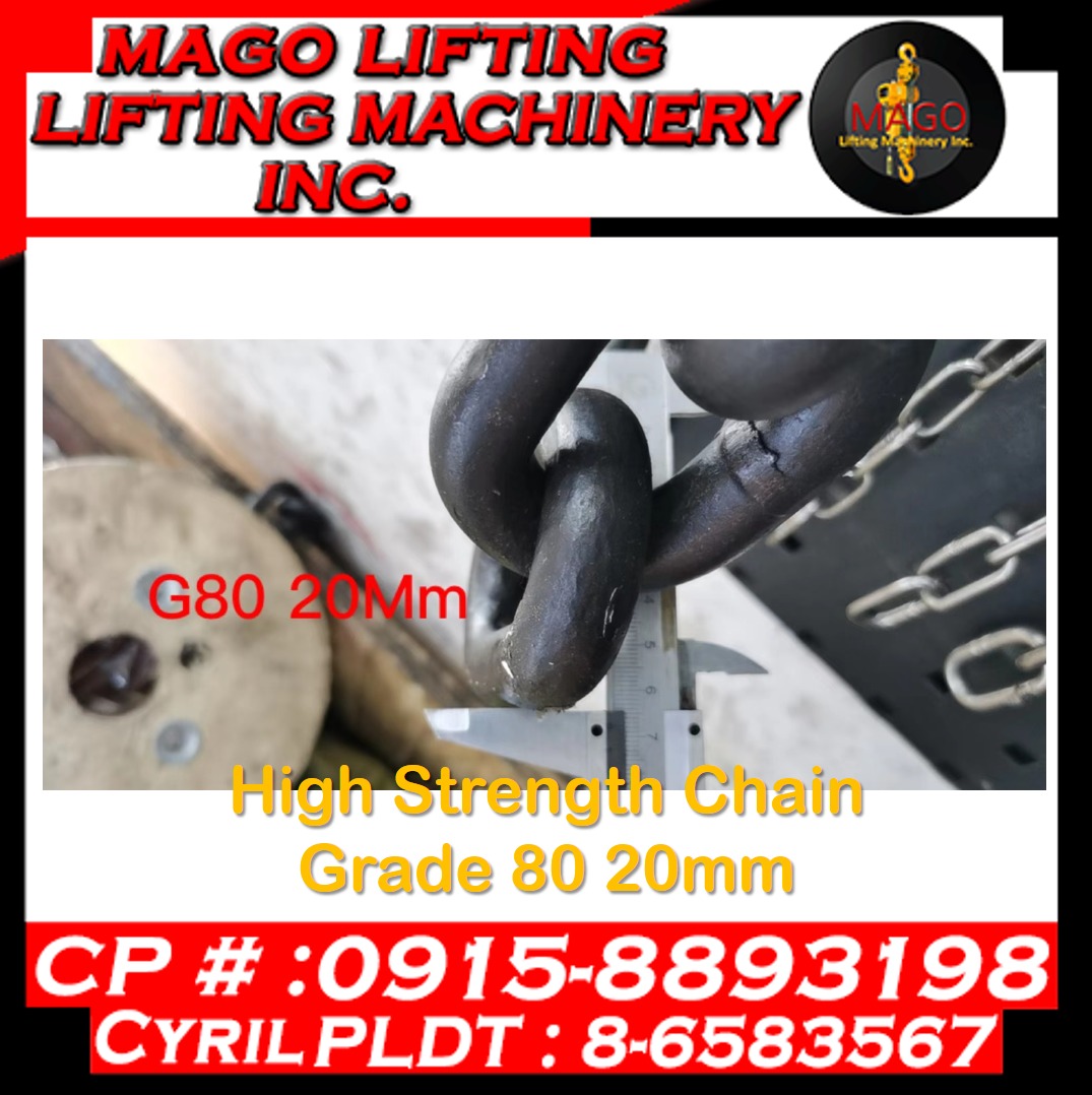 High Strength Chain Grade 80 20mm, Commercial & Industrial ...