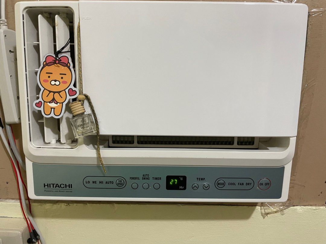 Hitachi 1HP Window Type Non inverter Aircon, TV & Home Appliances, Air ...