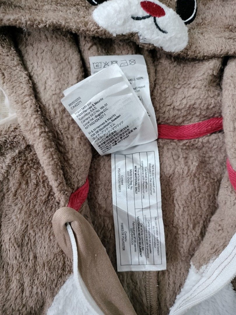 H&M BEAR BABY ANIMAL COSTUME / MILESTONE COSTUME, Babies & Kids, Babies ...