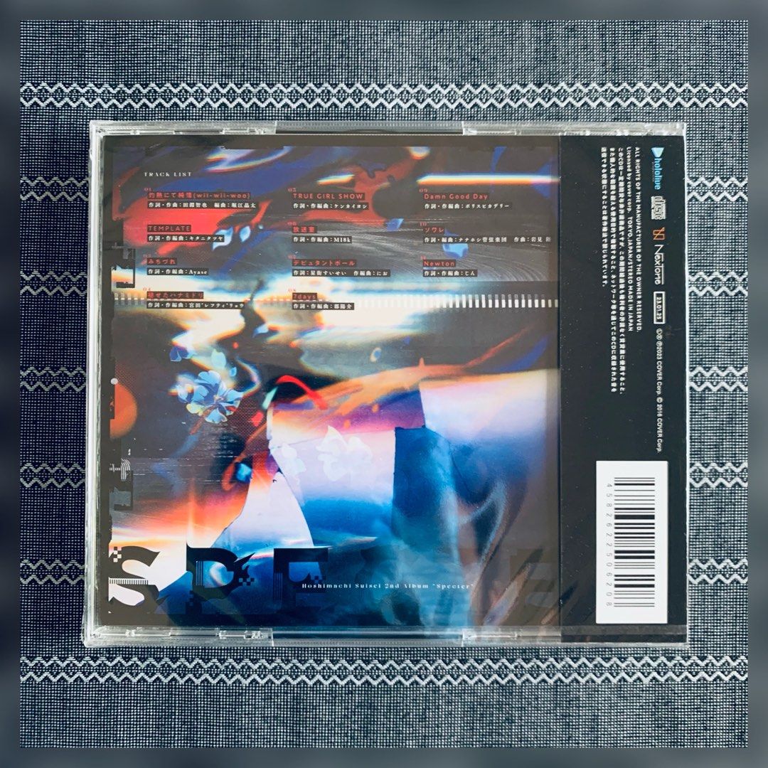 Hoshimachi Suisei - Specter [Japan Edition] CD, Hobbies & Toys, Music ...
