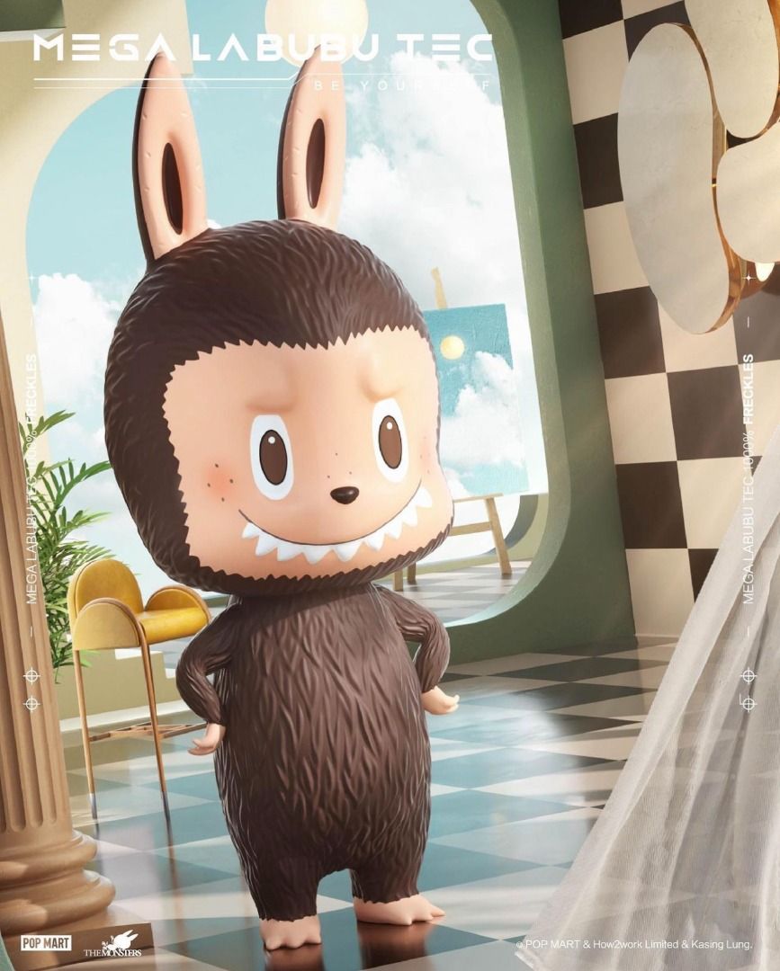 HOW2WORK x POPMART MEGA LABUBU TEC 1000%, 興趣及遊戲, 玩具 & 遊戲類 - Carousell
