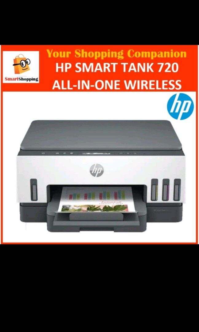 HP Smart Tank 720 All In One Wireless, Computers & Tech, Printers ...