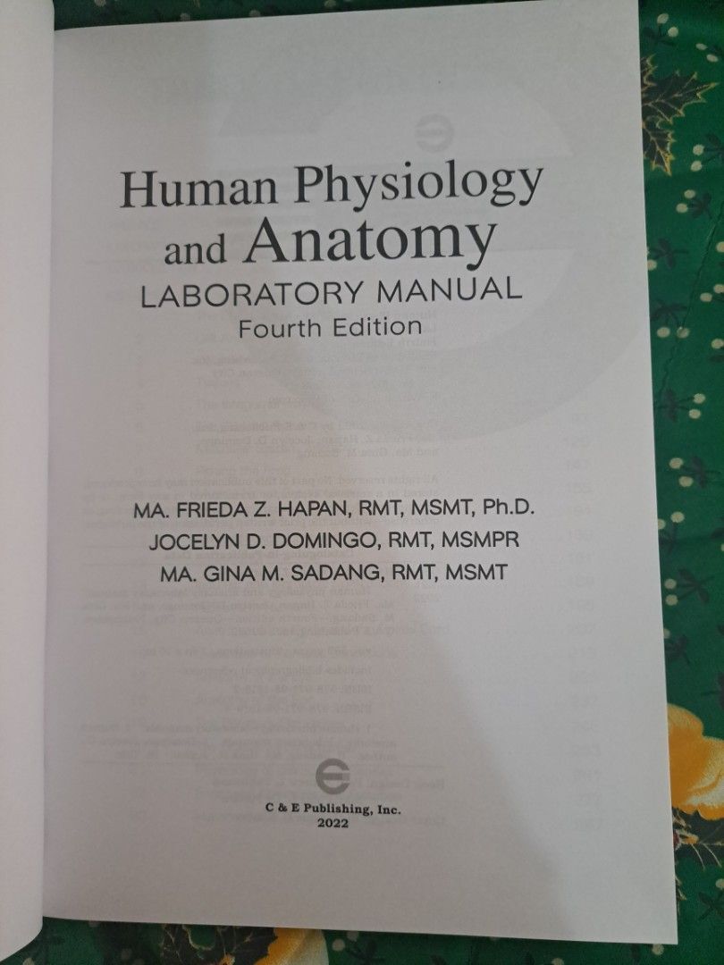 Human Physiology And ANATOMY Laboratory Manual Fourth Edition Hobbies