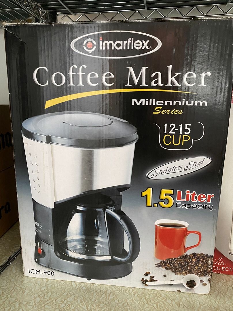 Imarflex Coffee Maker Coffee Machine 1.5 liters 12 to 15 cups, TV ...