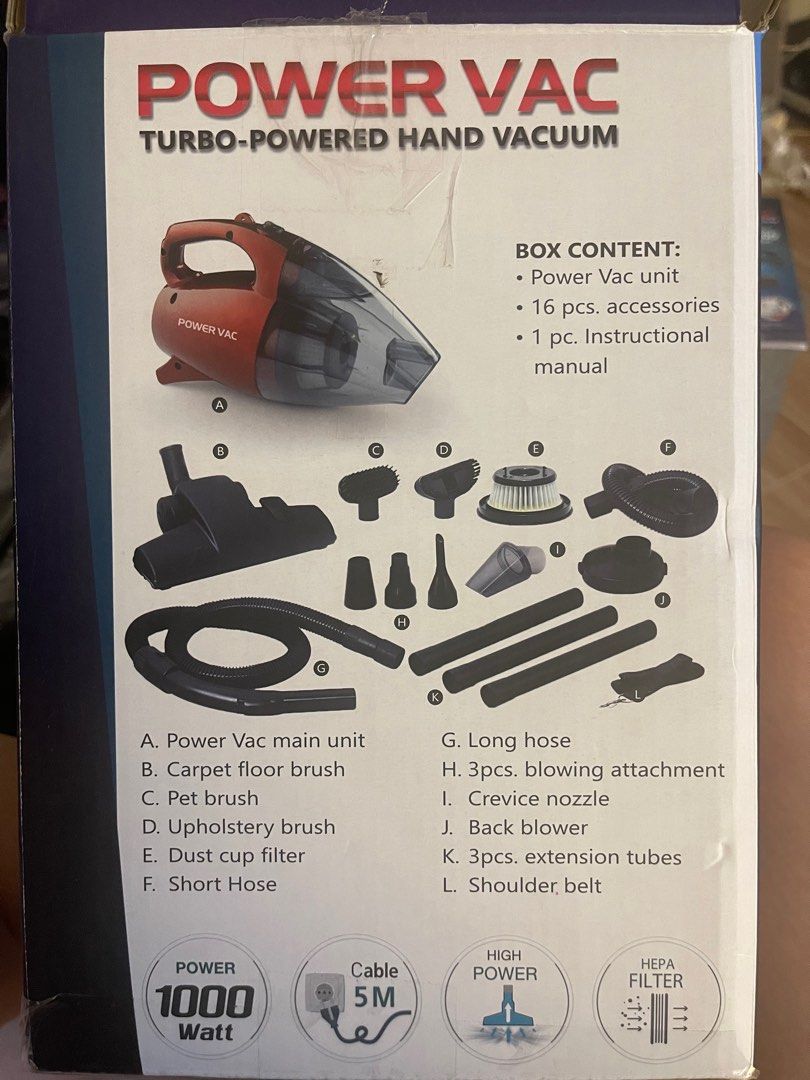 JML Vacuum 2 in 1, TV & Home Appliances, Vacuum Cleaner & Housekeeping ...