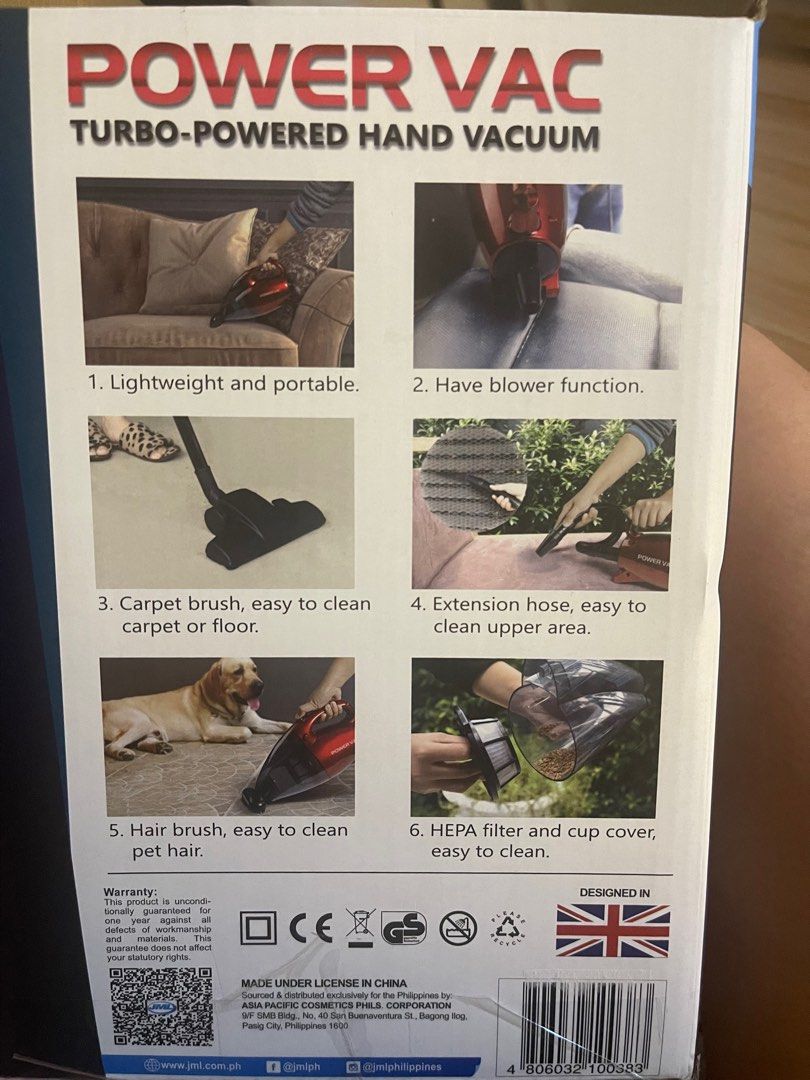 JML Vacuum 2 in 1, TV & Home Appliances, Vacuum Cleaner & Housekeeping ...