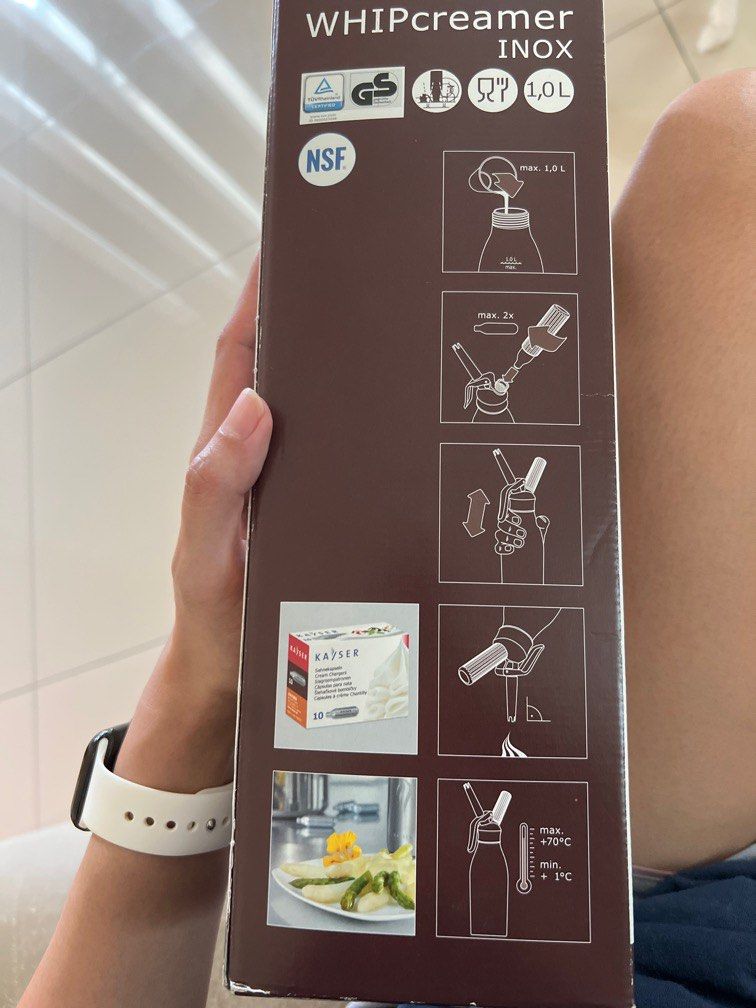 Kaiser whip creamer inox, Furniture & Home Living, Kitchenware ...