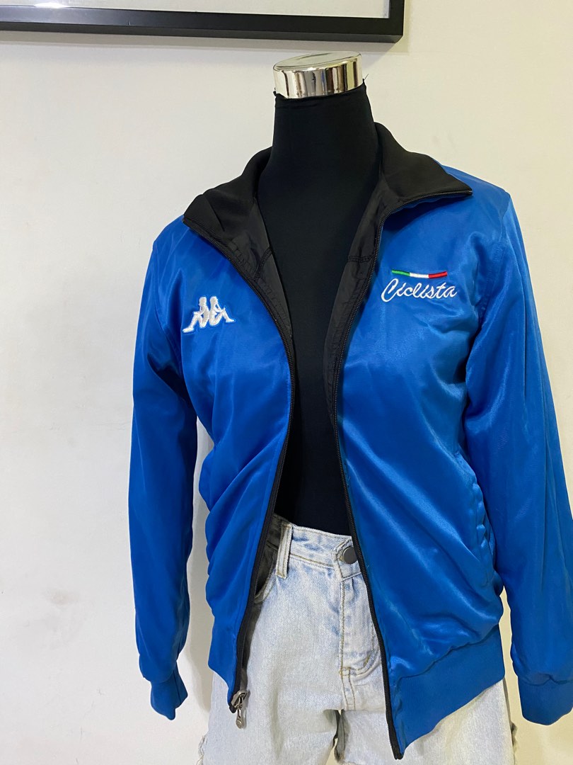 Kappa Jacket Blue and Black Unisex, Women's Fashion, Coats, Jackets and ...