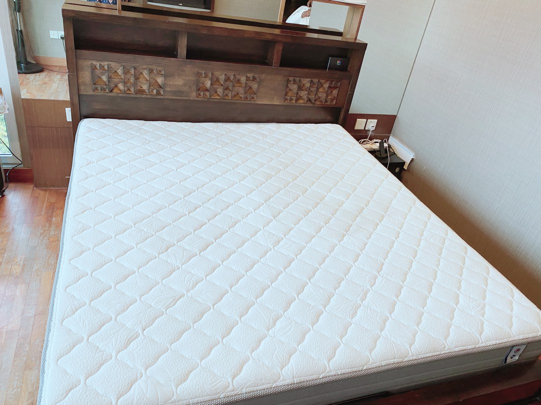 King size box bed frame , Furniture & Home Living, Furniture, Bed ...