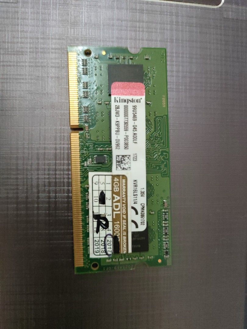 Kingston Laptop Ram, Computers & Tech, Laptops & Notebooks on Carousell
