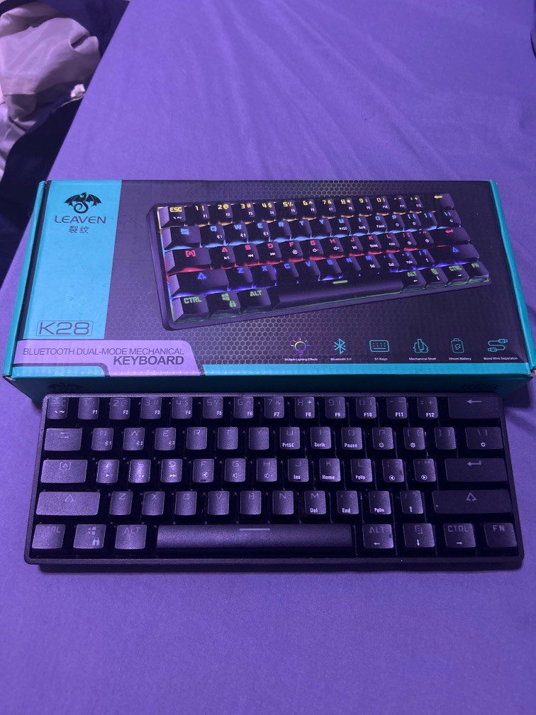 Leaven K28 Bluetooth Dual-Mode Mechanical Keyboard, Computers & Tech ...
