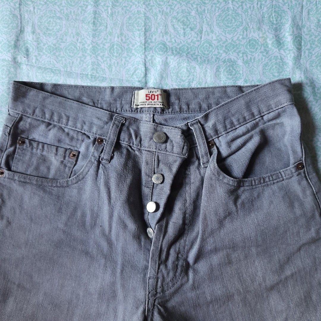 LEVIS 501 GREY COLOR, Men's Fashion, Bottoms, Jeans on Carousell