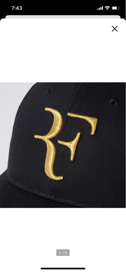 Limited Edition Commemorative Roger Federer RF Cap - UNIQLO - Black ...