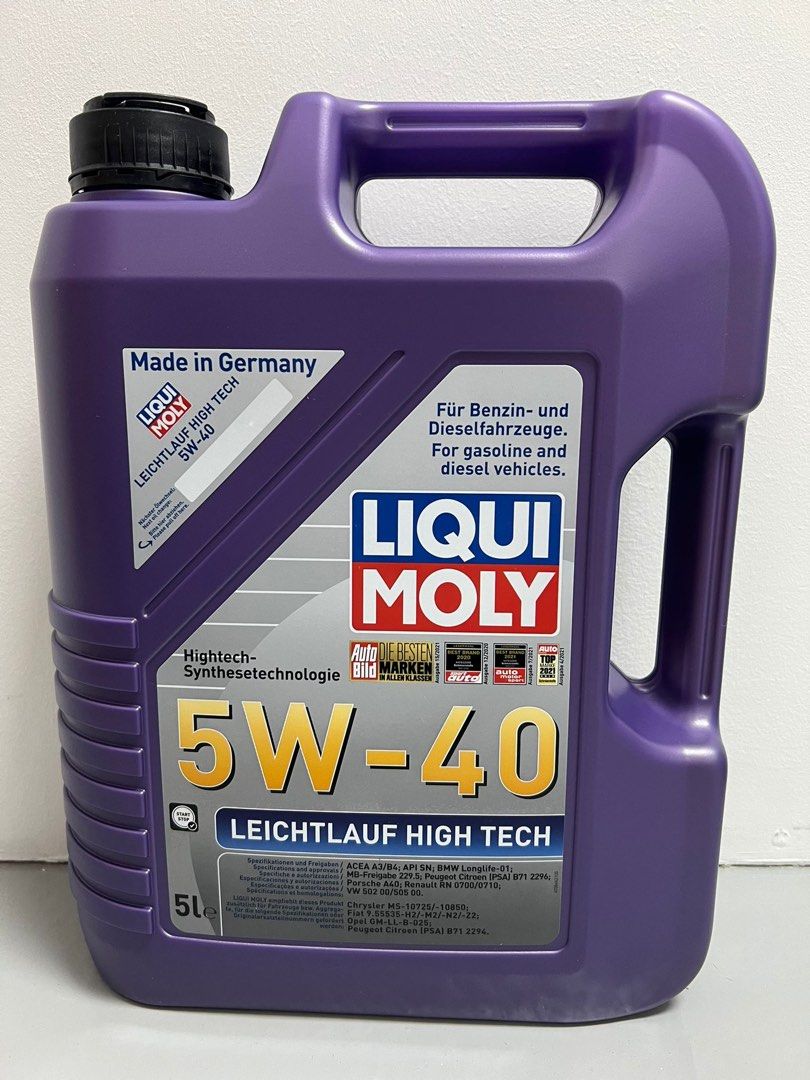 Liqui Moly Leichtlauf High Tech 5w40 5L, Car Accessories, Accessories ...