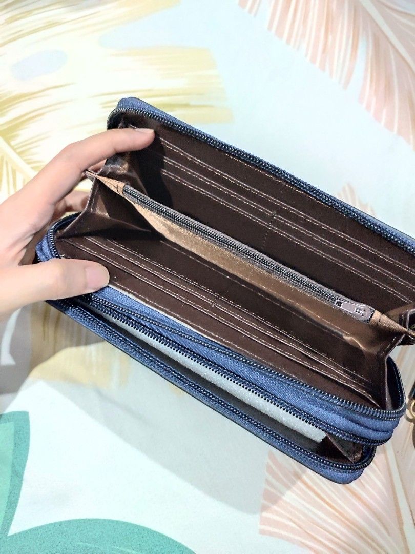Long dark blue wallet, Women's Fashion, Bags & Wallets, Wallets & Card ...