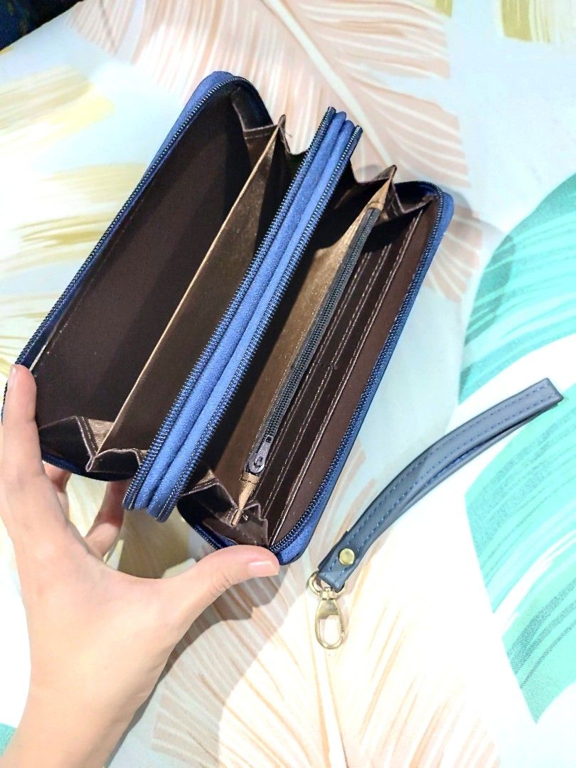 Long dark blue wallet, Women's Fashion, Bags & Wallets, Wallets & Card ...